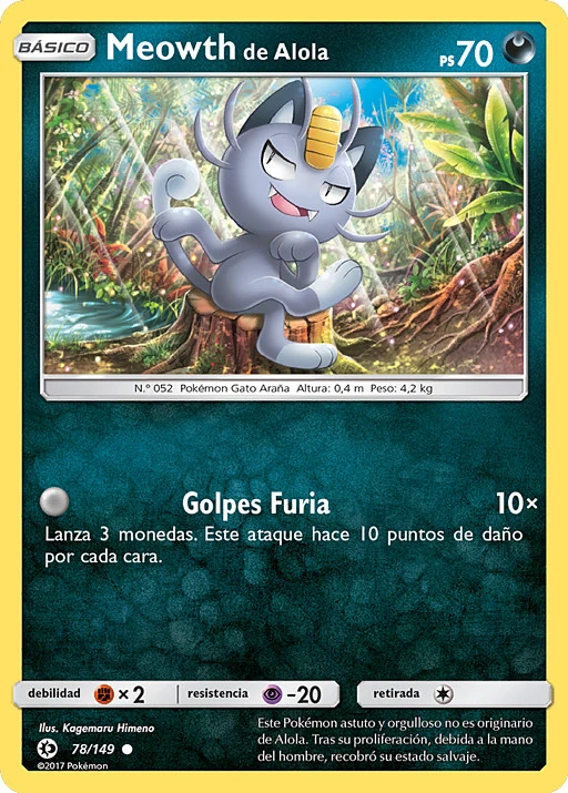 Meowth de Alola (Sol y Luna TCG) | Pokémon Wiki | Fandom