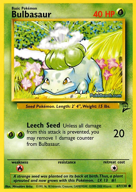Bulbasaur (Base Set 2 TCG) | Pokémon Wiki | Fandom
