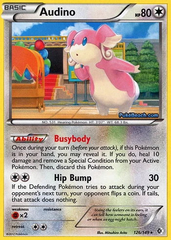 Audino (Fronteras Cruzadas TCG) | Pokémon Wiki | Fandom