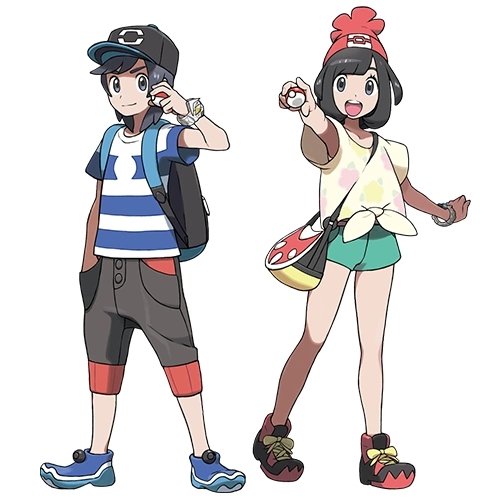 Protagonistas de Pokémon Sol y Pokémon Luna | Pokémon Wiki | Fandom