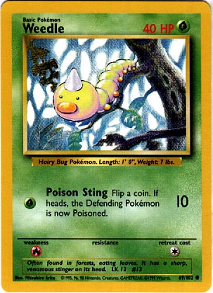 Weedle (Base Set TCG) | Pokémon Wiki | Fandom