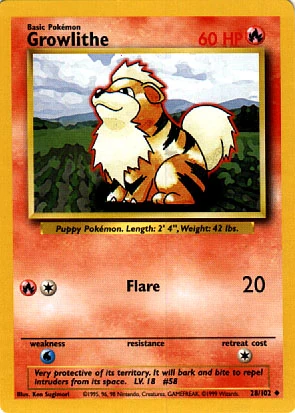 Growlithe (Base Set TCG) | Pokémon Wiki | Fandom