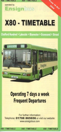 Ensignbus route X80 | EssexBusChronicles Wiki | Fandom