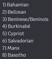 Demonyms | Essix's ORGs Wiki | Fandom