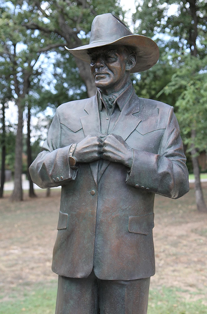 Larry Hagman Statue | Esteem Education Wiki | Fandom