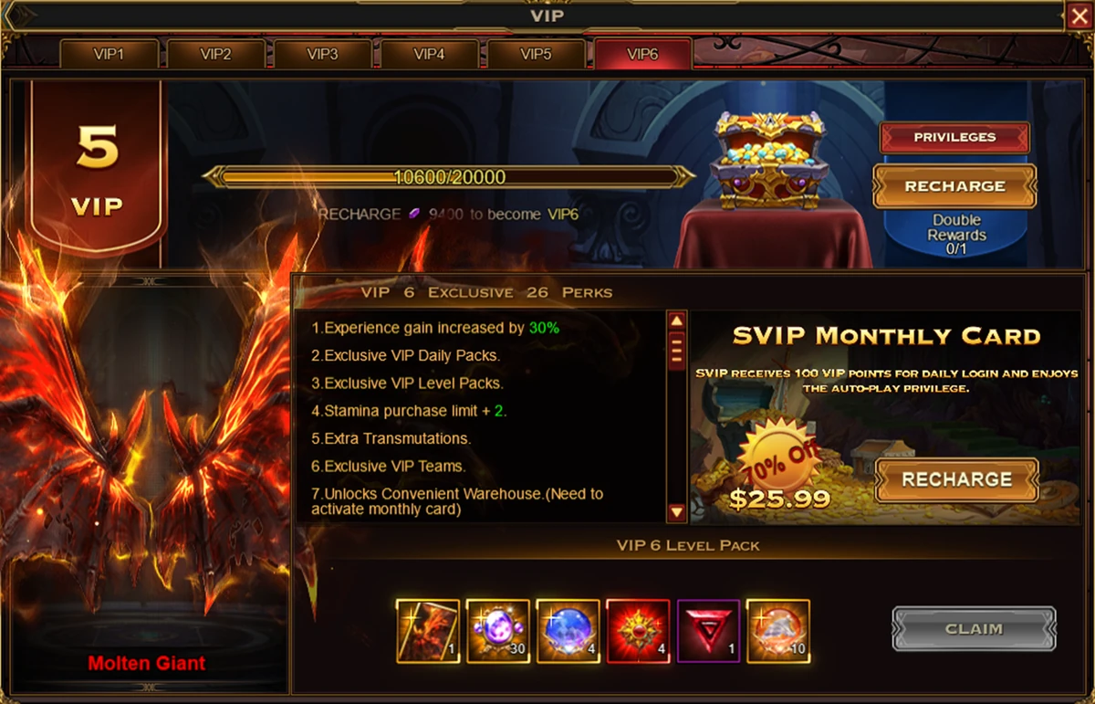 VIP | Eternal Fury Wiki | Fandom