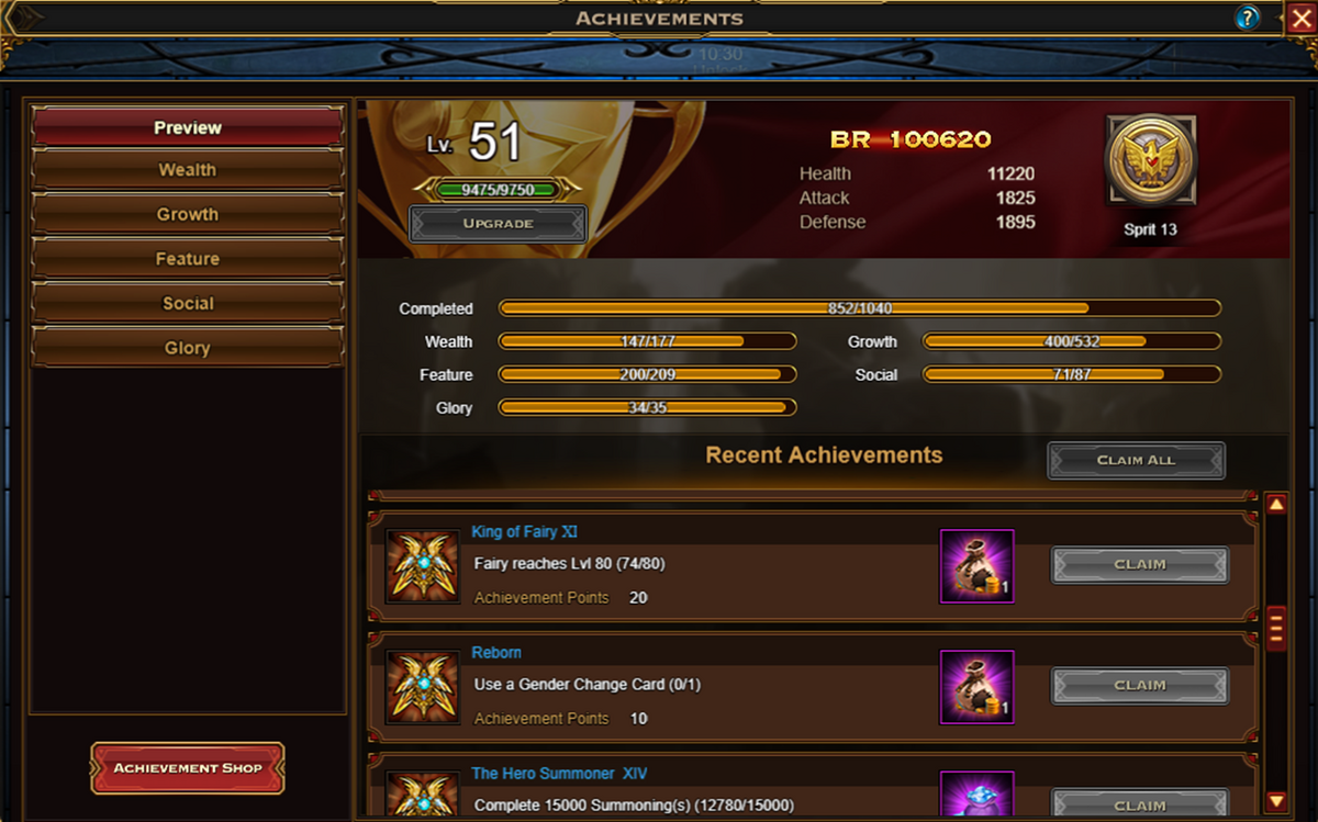 Achievements Eternal Fury Wiki Fandom