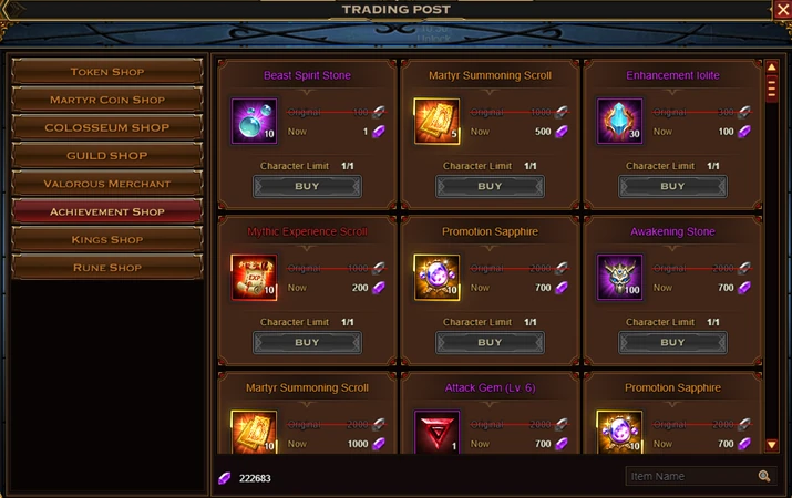 Achievements | Eternal Fury Wiki | Fandom