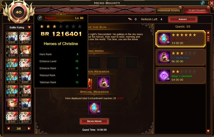 Hero Bounty | Eternal Fury Wiki | Fandom