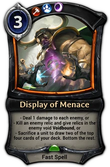 Menace | Eternal Card Game Wiki | Fandom