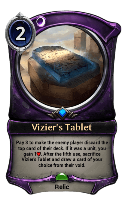 Vizier's Tablet | Eternal Card Game Wiki | Fandom
