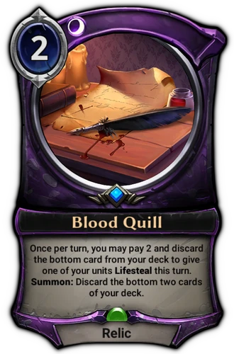 Blood Quill | Eternal Card Game Wiki | Fandom