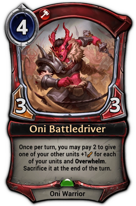 Oni Battledriver | Eternal Card Game Wiki | Fandom