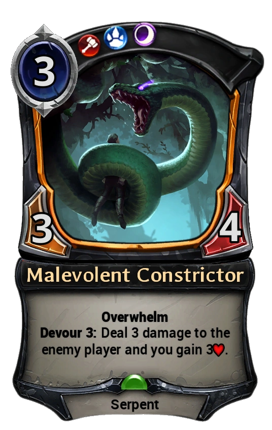 Malevolent Constrictor | Eternal Card Game Wiki | Fandom