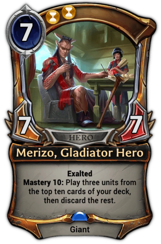 Merizo, Gladiator Hero | Eternal Card Game Wiki | Fandom
