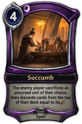 Succumb | Eternal Card Game Wiki | Fandom