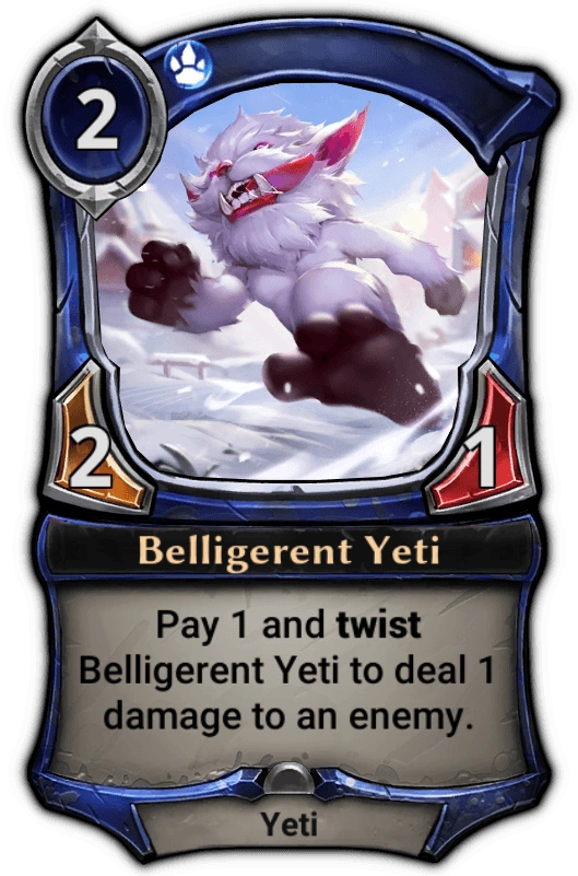 Belligerent Yeti | Eternal Card Game Wiki | Fandom
