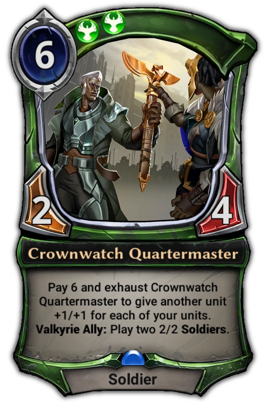 Crownwatch Quartermaster | Eternal Card Game Wiki | Fandom
