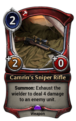 Camrin's Sniper Rifle | Eternal Card Game Wiki | Fandom