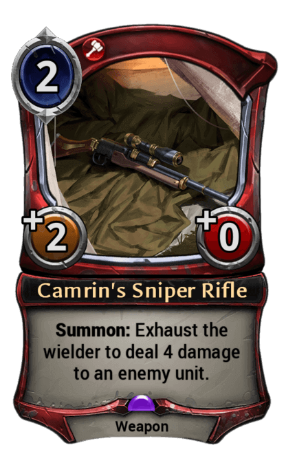 Camrin's Sniper Rifle | Eternal Card Game Wiki | Fandom