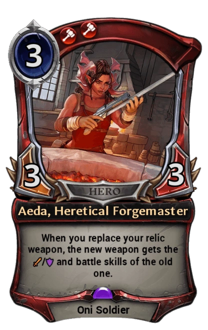Aeda, Heretical Forgemaster | Eternal Card Game Wiki | Fandom