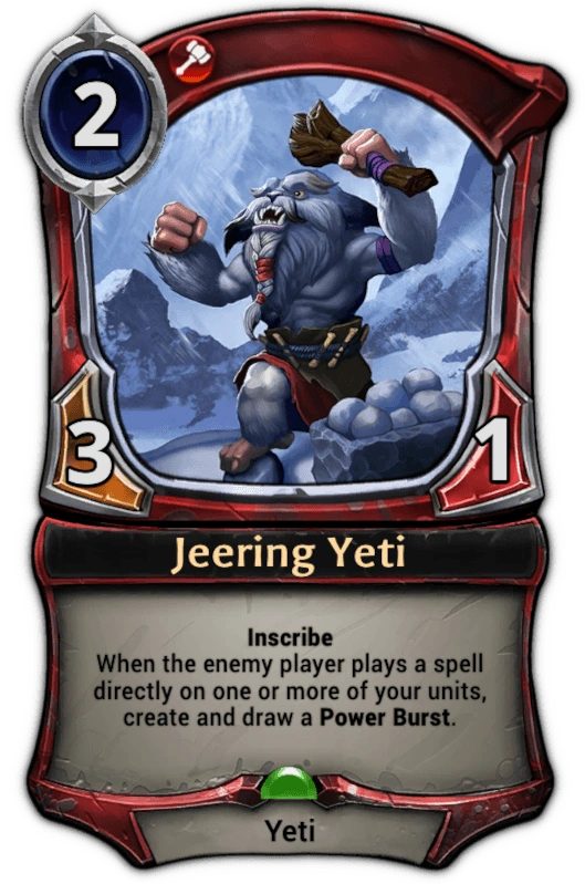 Jeering Yeti | Eternal Card Game Wiki | Fandom
