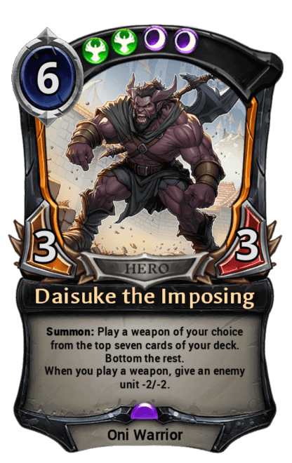 Daisuke the Imposing | Eternal Card Game Wiki | Fandom