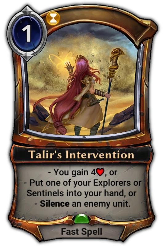 Talir's Intervention | Eternal Card Game Wiki | Fandom