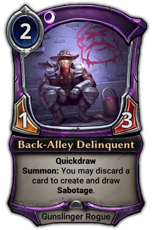 Back-Alley Delinquent | Eternal Card Game Wiki | Fandom