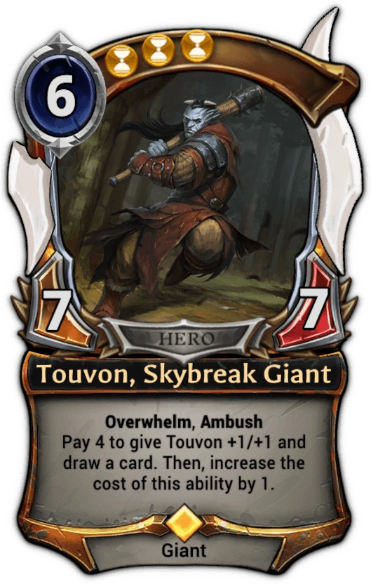 Touvon, Skybreak Giant | Eternal Card Game Wiki | Fandom