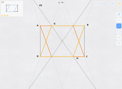 Rhombus in Rectangle | Euclidea Wiki | Fandom