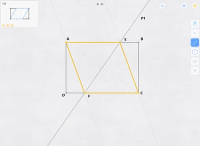 Rhombus in Rectangle | Euclidea Wiki | Fandom