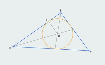 how to draw inscribed circle