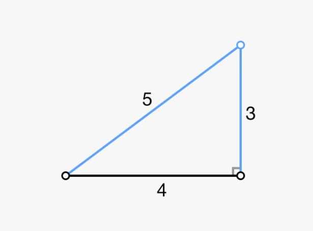 Egyptian Triangle by Side of Length 4 | Euclidea Wiki | Fandom