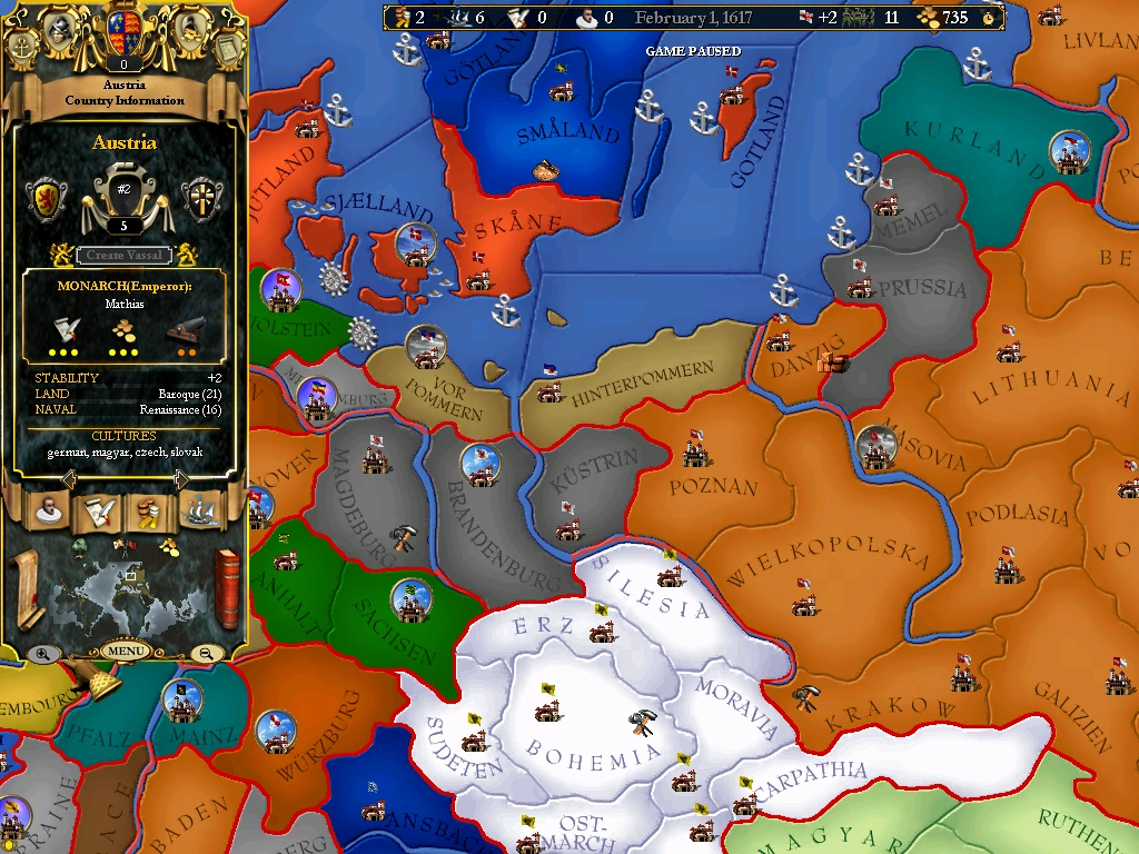 Political map mode (Europa Universalis II) | EU Wiki | Fandom