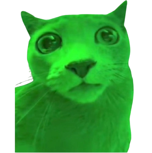Shocked Green Cat | Evade Fanmade Nextbots Wiki | Fandom