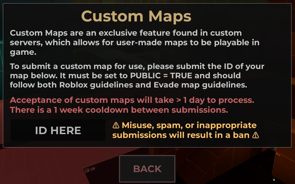 Custom Maps | Roblox Evade Wiki | Fandom