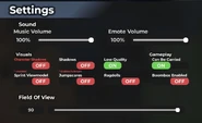 Settings | Roblox Evade Wiki | Fandom