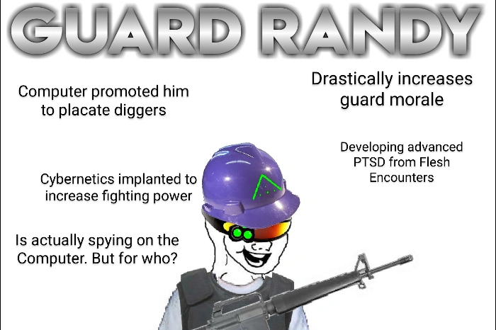 Guard Randy | The Ever-Expanding Bunker Wiki | Fandom