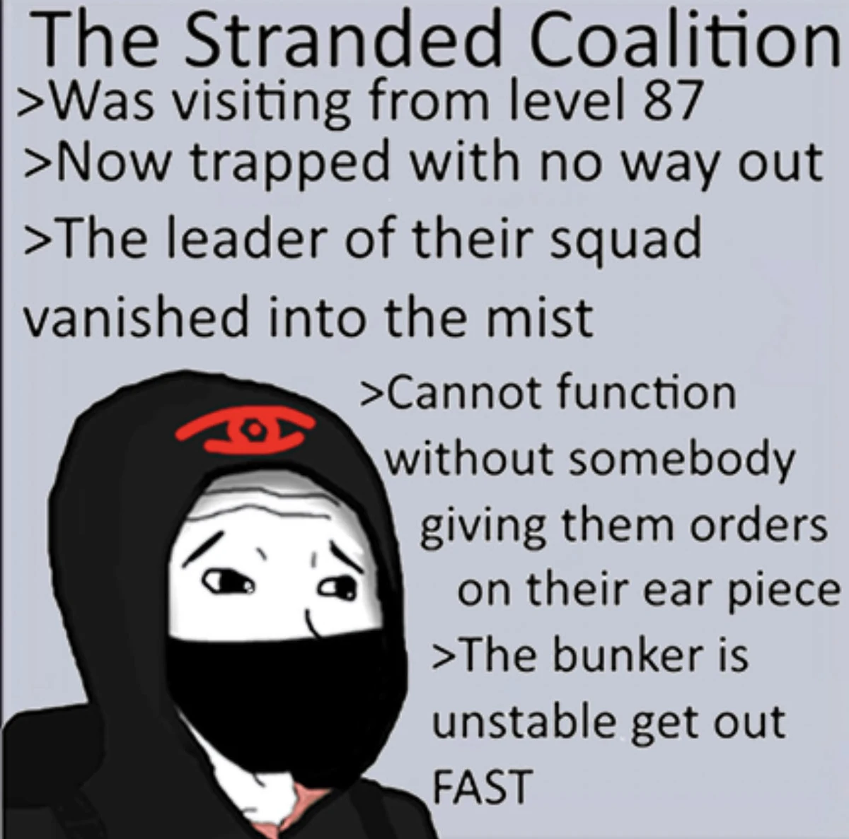 The Stranded Coalition | The Ever-Expanding Bunker Wiki | Fandom