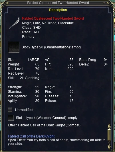 Fabled Opalescent Two-Handed Sword | EverQuest Wiki | Fandom