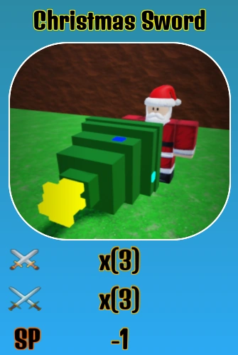 Christmas Sword | Every Second Add 1 Skill Point Wiki | Fandom