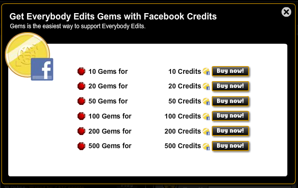 Everybody Edits Gems | EverybodyEdits Wiki | Fandom