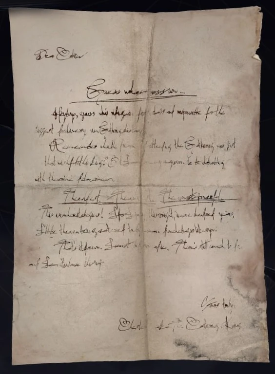 A Letter From Chester Morgan | Evil West Wiki | Fandom