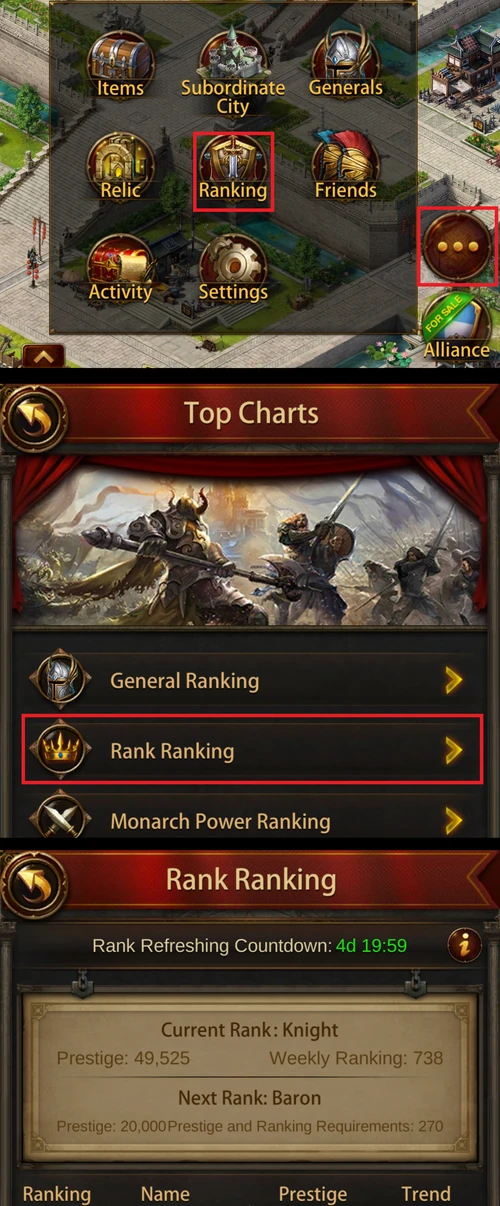 VIP & Ranks | Evony, The King's Return Wiki | Fandom