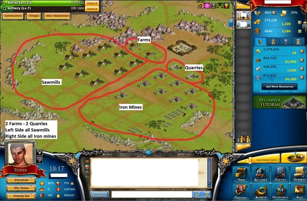 Town & City Optimal Building Layout - Evony Wiki