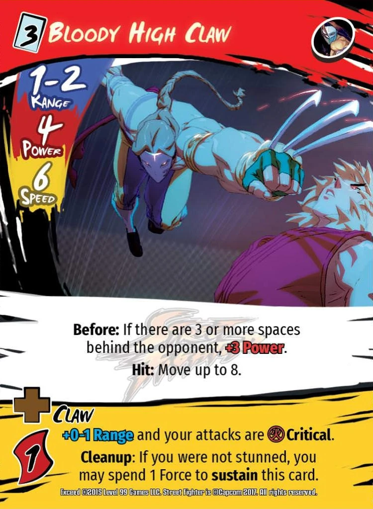 Bloody High Claw | Exceed Fighting System Wiki | Fandom