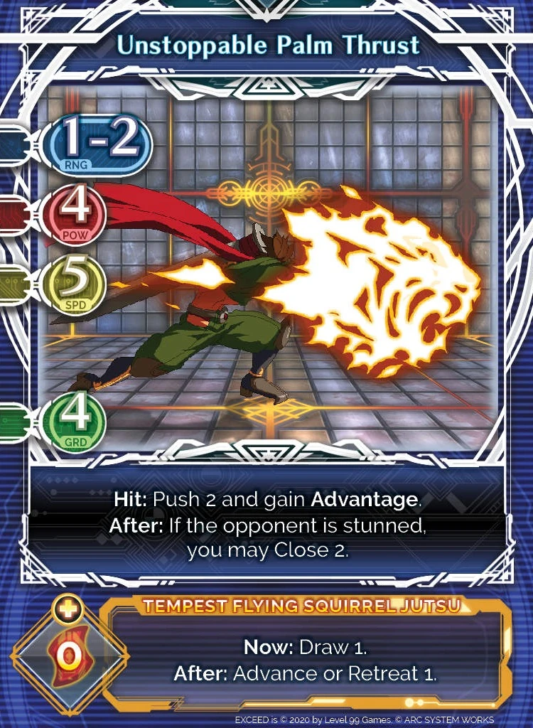 Unstoppable Palm Thrust | Exceed Fighting System Wiki | Fandom