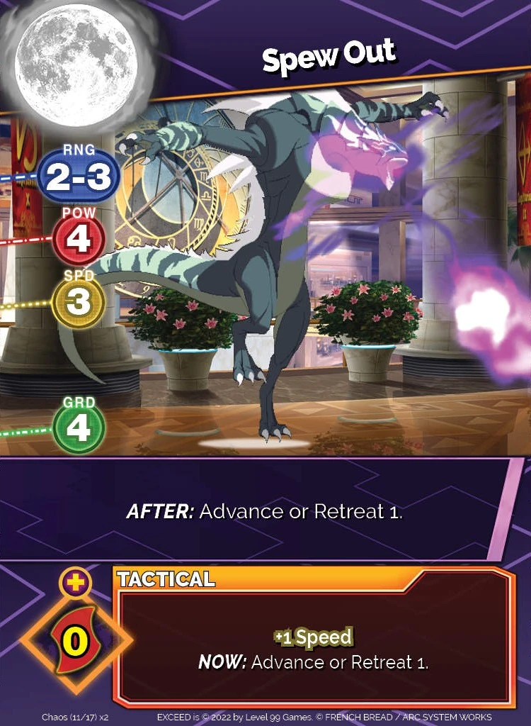 Spew Out | Exceed Fighting System Wiki | Fandom