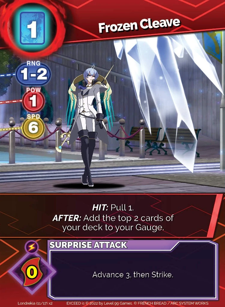 Frozen Cleave | Exceed Fighting System Wiki | Fandom